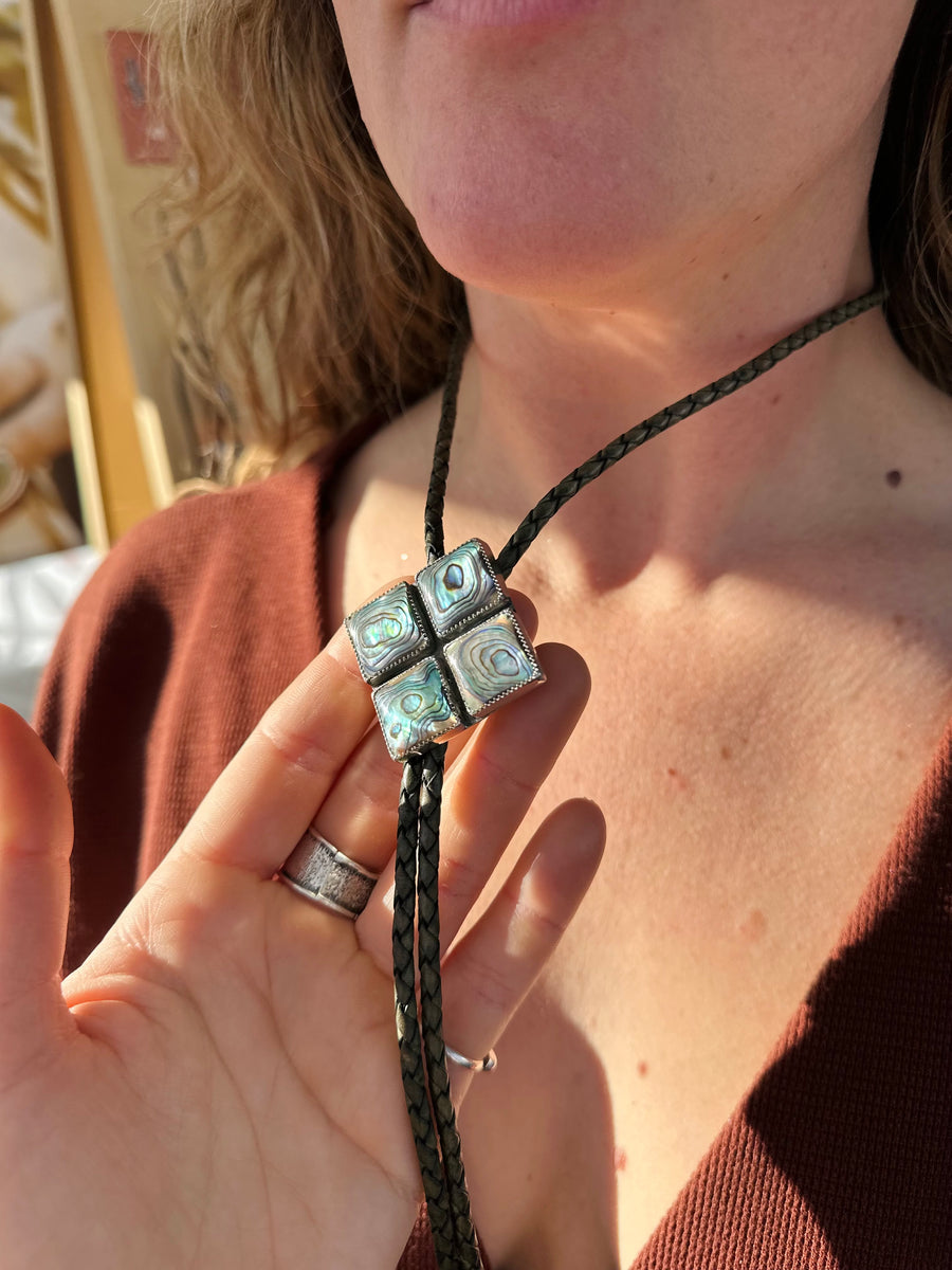 Abalone Bolo Tie – Loco. Made